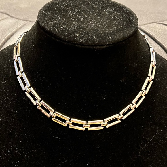 Trifari | Jewelry | Vintage Crown Trifari Silver Tone Rectangular Chain ...